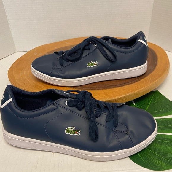Lacoste | Shoes | Lacoste Navy Blue Sneakers | Poshmark